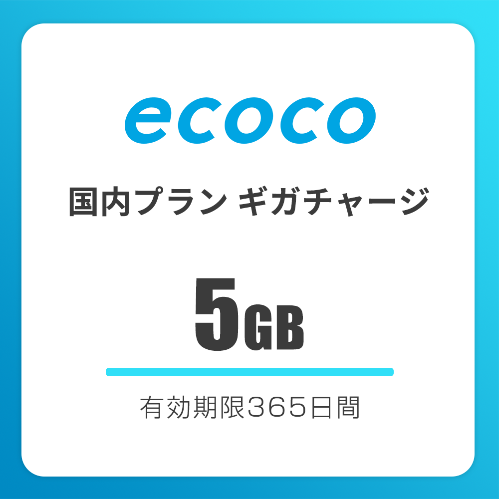 【国内】おかわりギガ 有効期限365日間 – ecoco